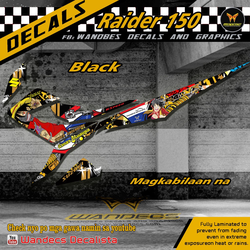 Sticker Design For Motorcycle Raider 150