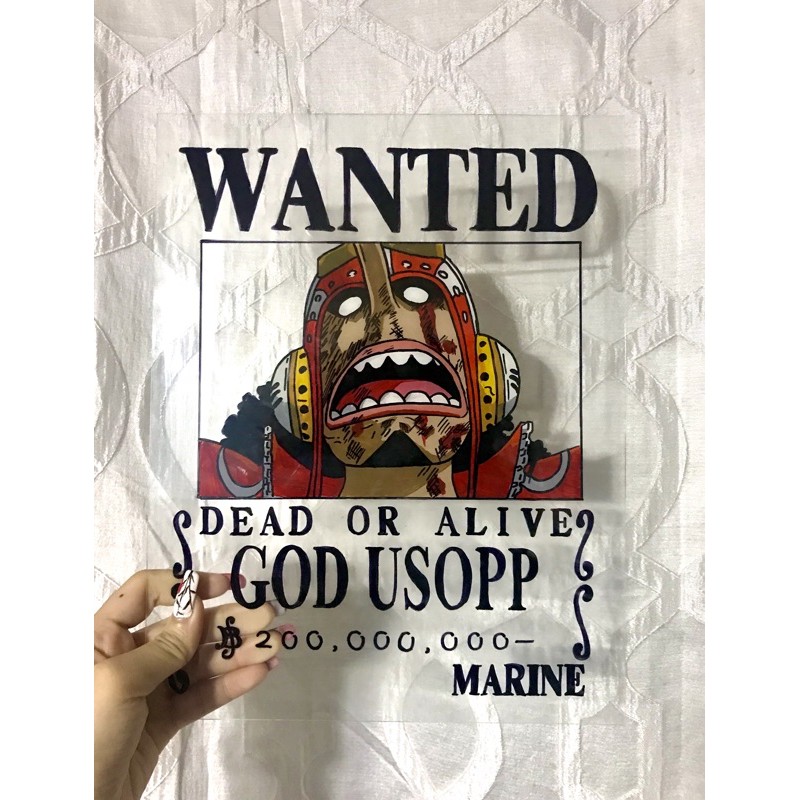 One Piece Usopp Wanted Poster