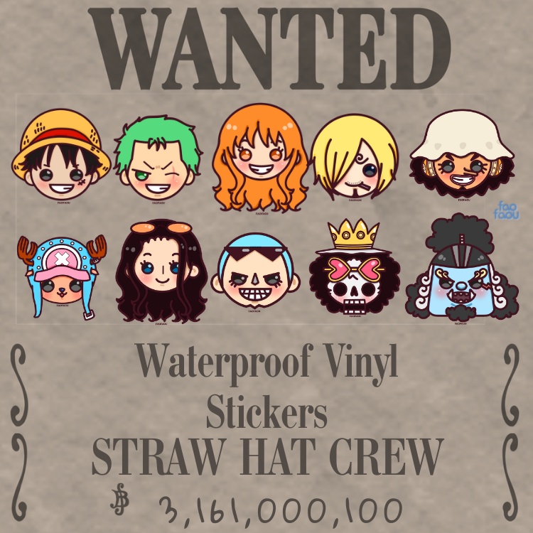 One Piece Luffy Crew Chibi