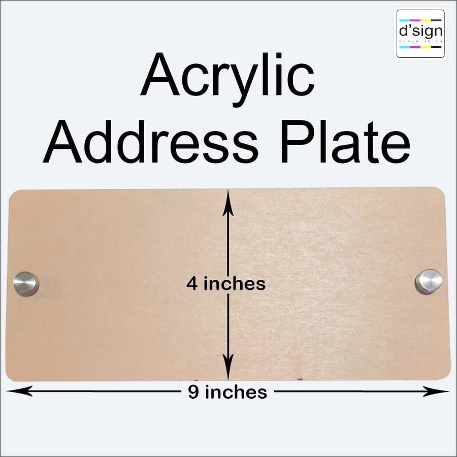 Blank Address Plate