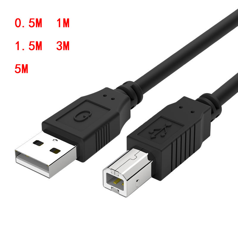 For Canon Pixma IP2770 E470 E410 Printer Data line Cable 0.5M 1M 1.5M 3M 5M connected to computer USB line Black Shopee Philippines