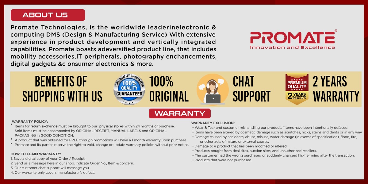 Promate PH Official Store, Online Shop | Shopee Philippines