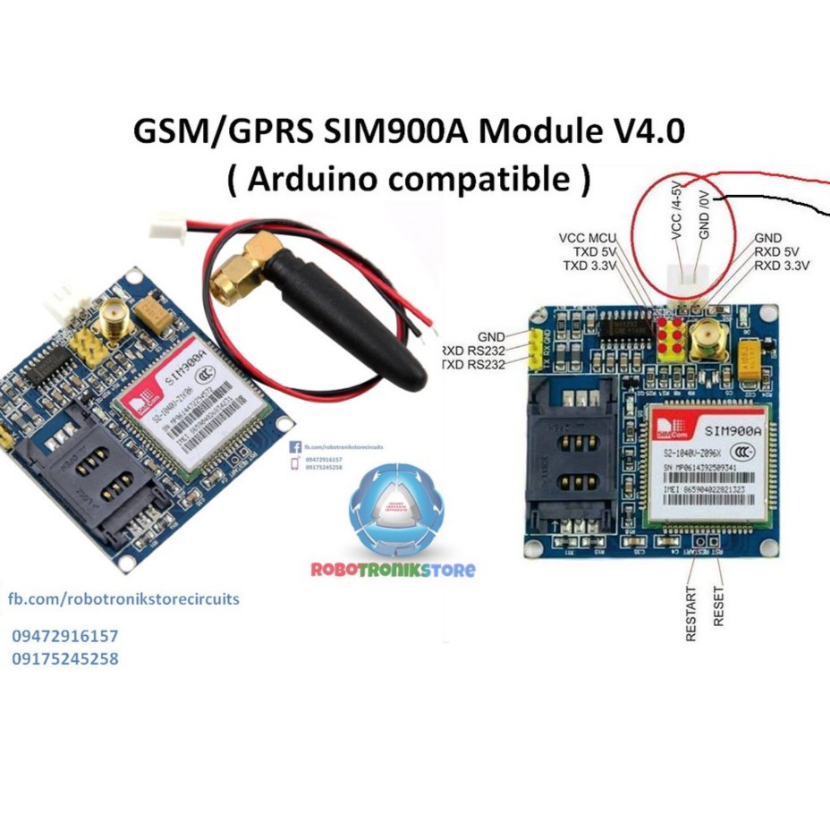 SIM900A Dual Band GSM/GPRS Module Datasheet Hub, 59% OFF