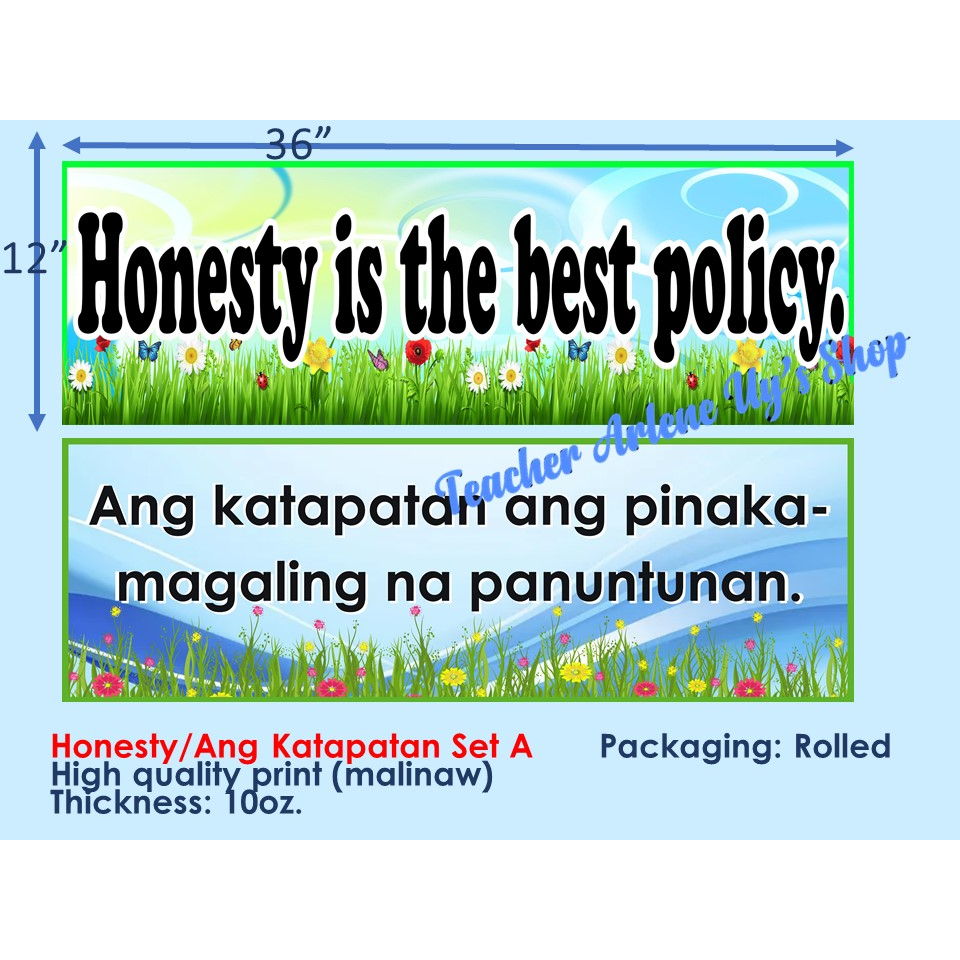 Honesty Is The Best Policy Banner