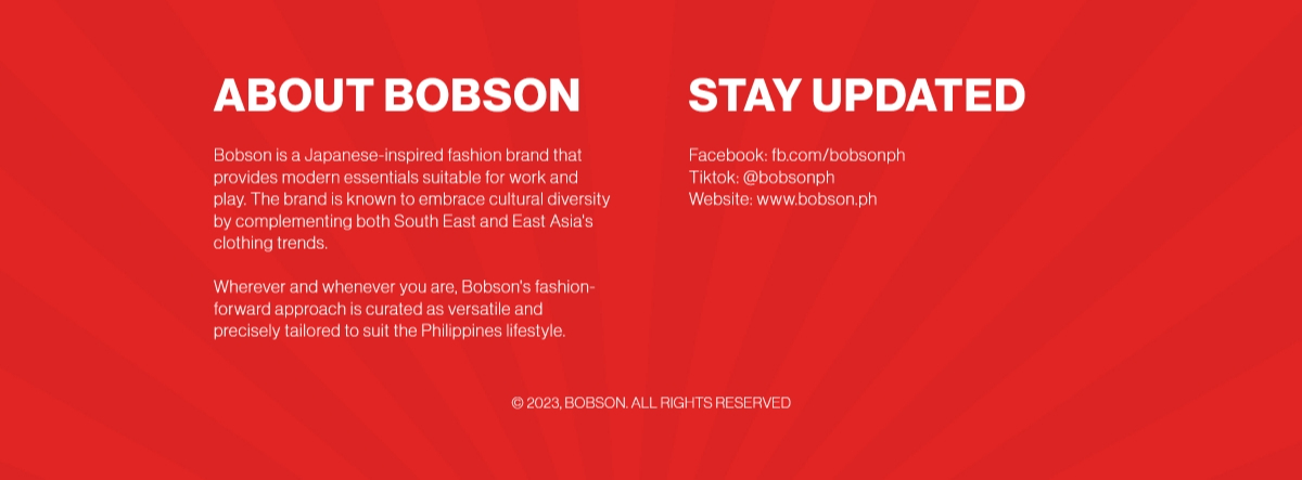 Bobson ボブソン, Online Shop | Shopee Philippines