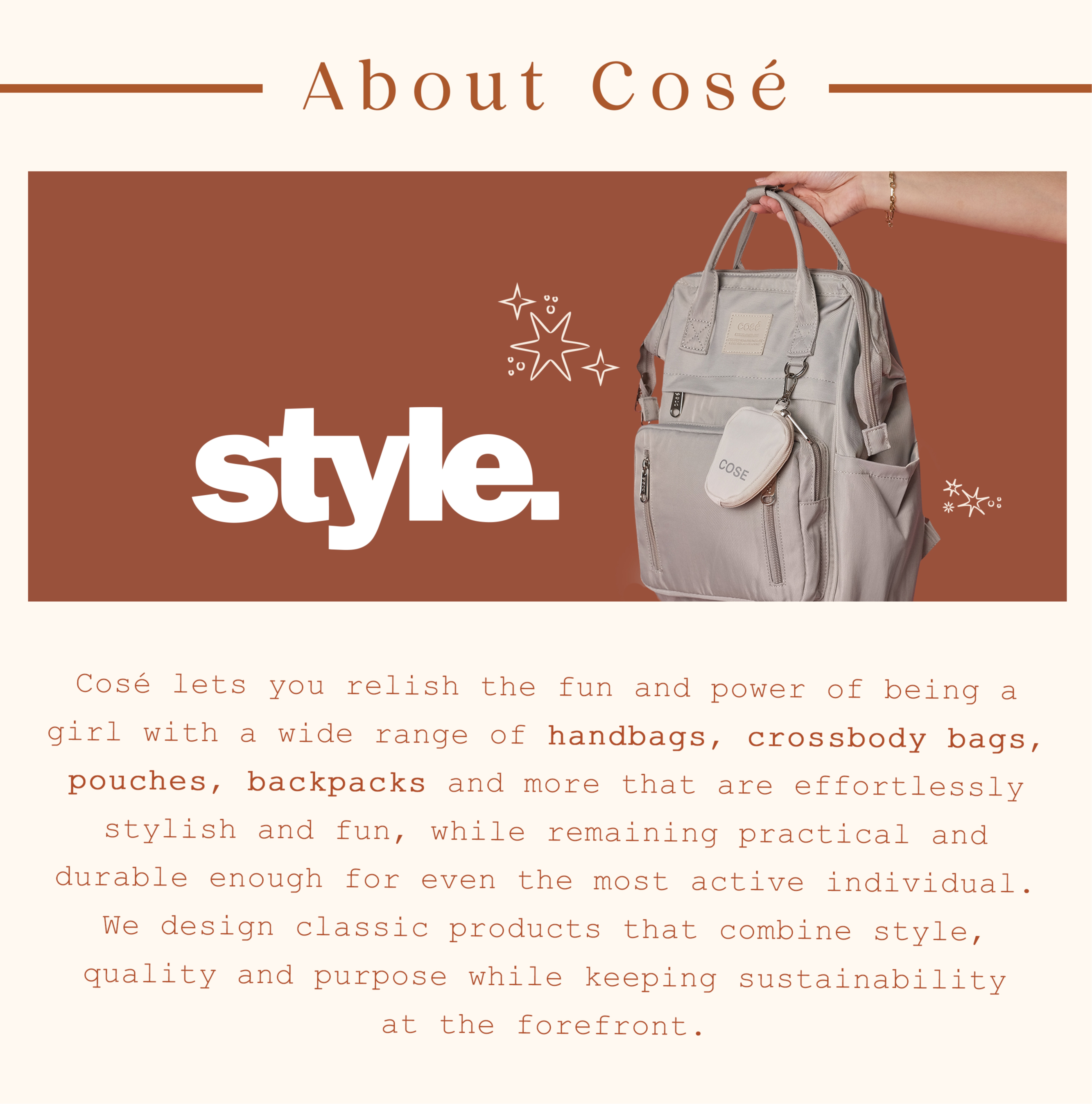 Cosé Bags