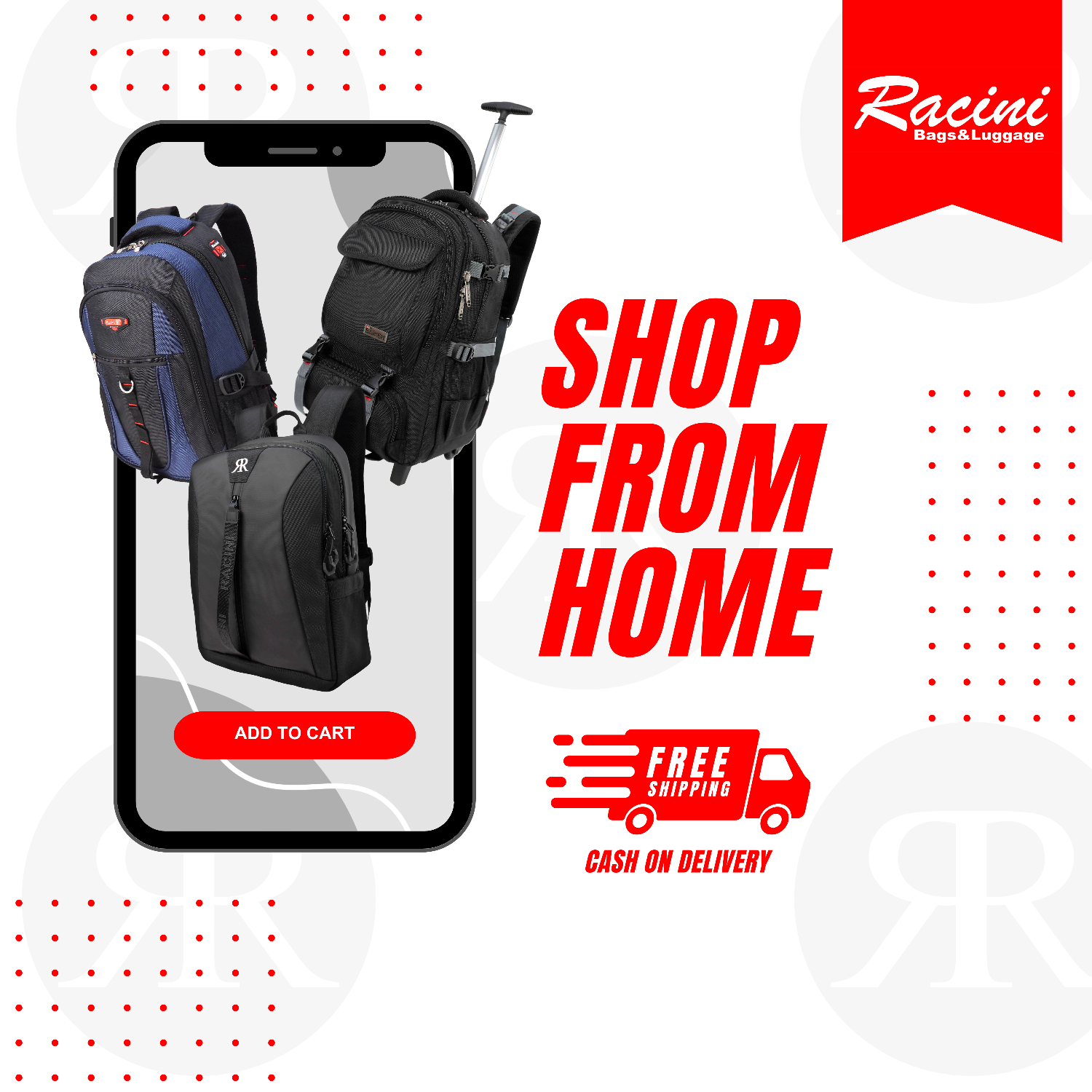 Racini Bags and Luggage, Online Shop | Shopee Philippines