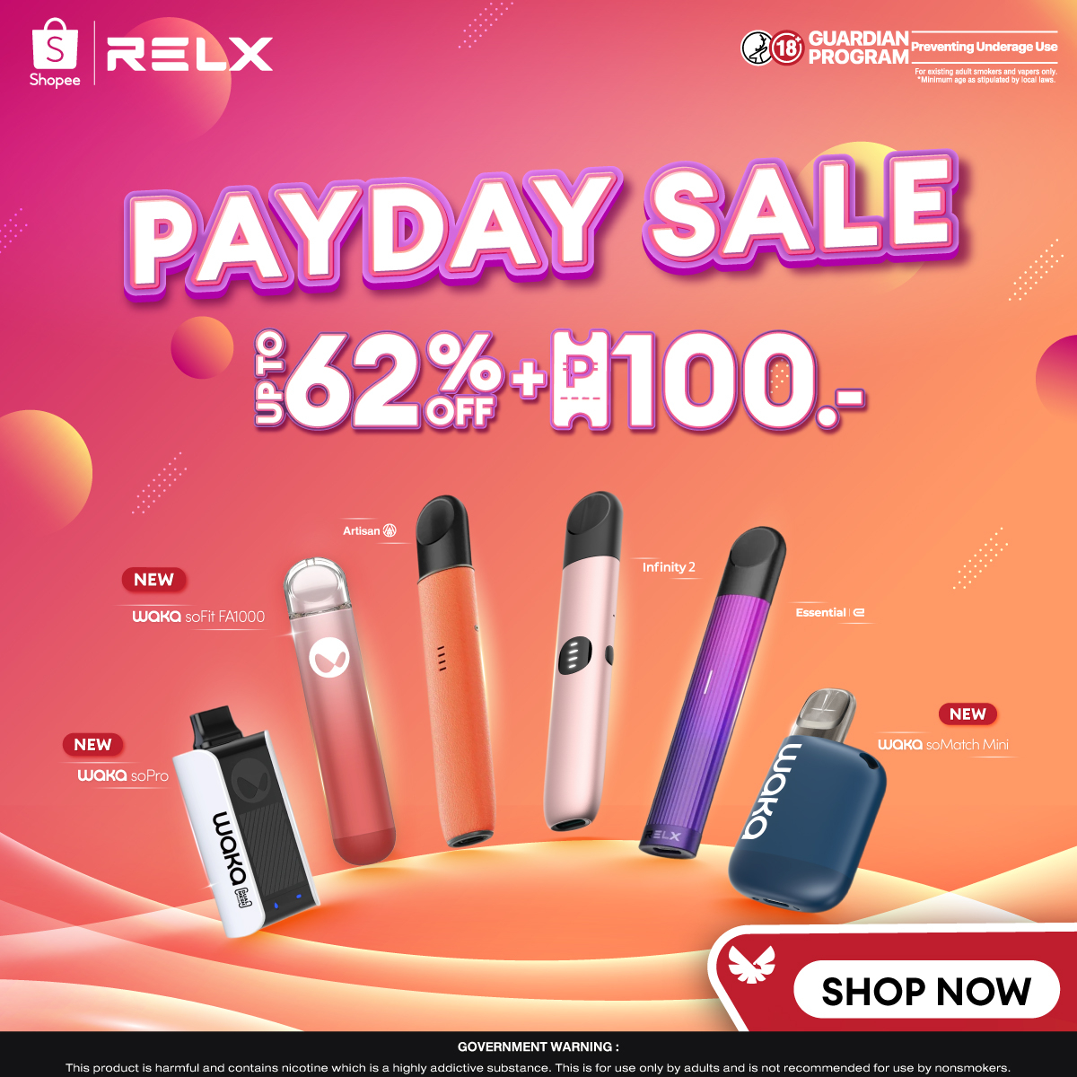 RELX FLAGSHIP STORE, Online Shop | Shopee Philippines