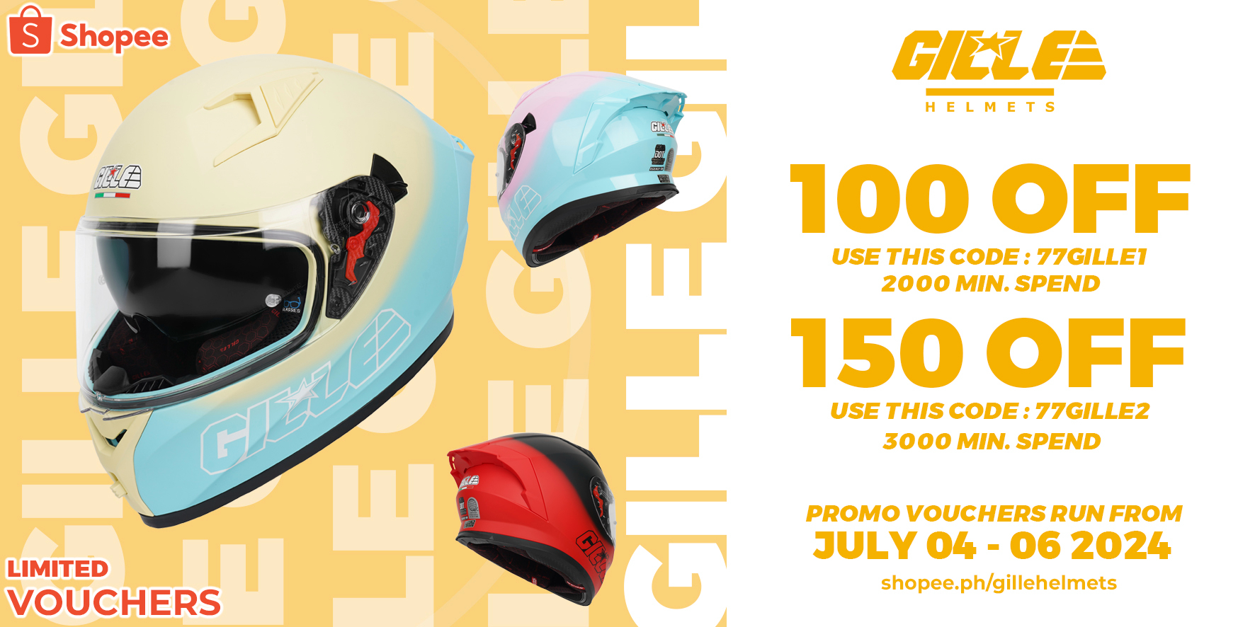 Gille Helmets Mall, Online Shop | Shopee Philippines