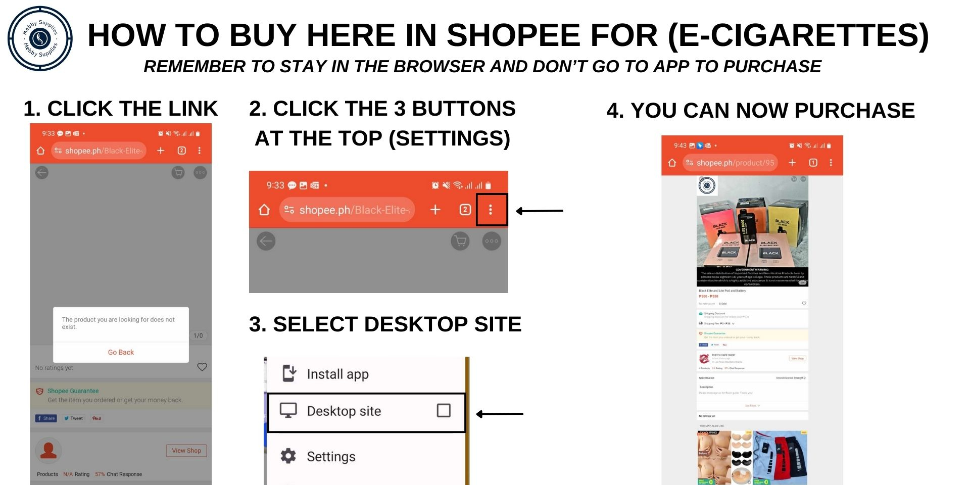 MEBBY SUPPLIES PH, Online Shop | Shopee Philippines