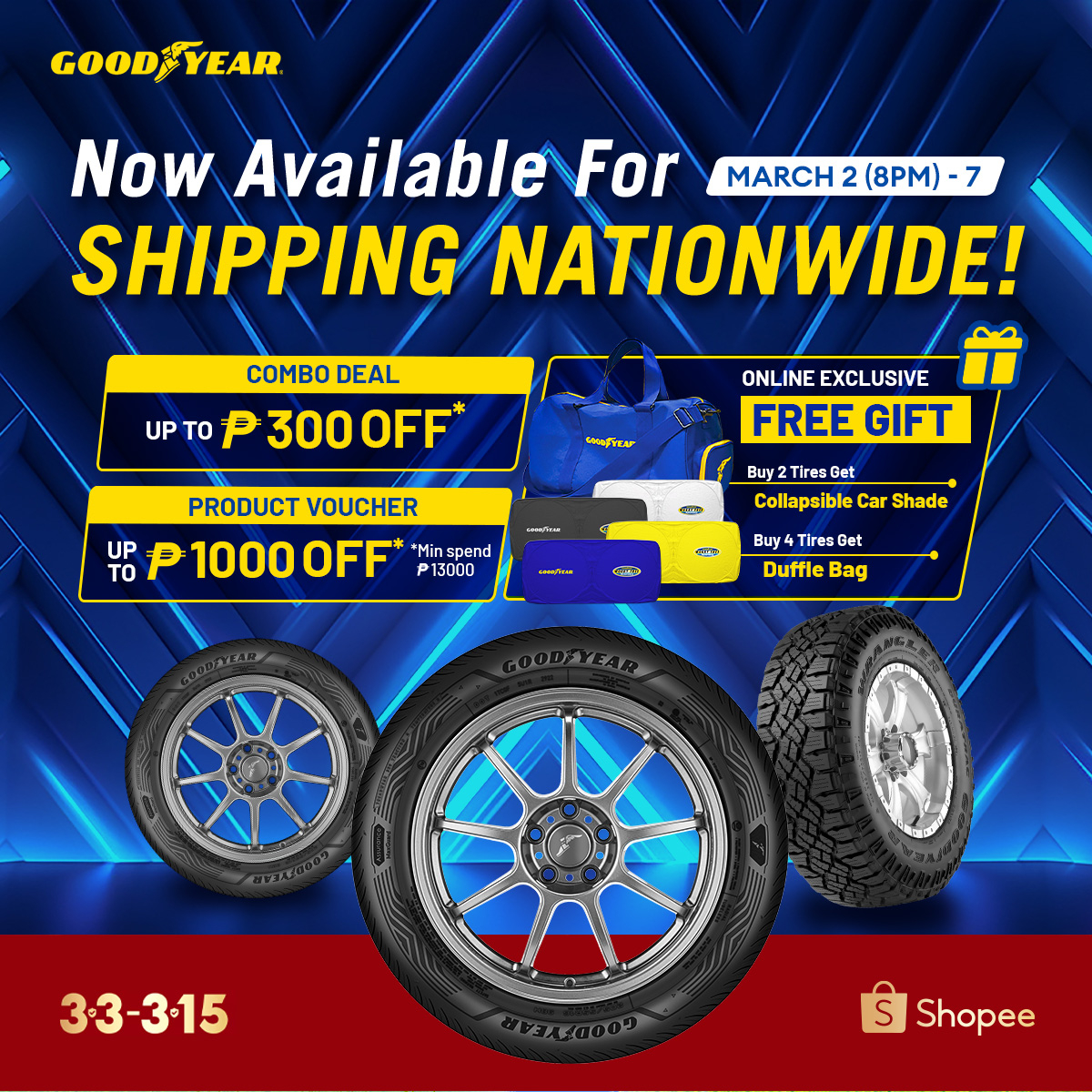 Goodyear Official Store, Online Shop | Shopee Philippines