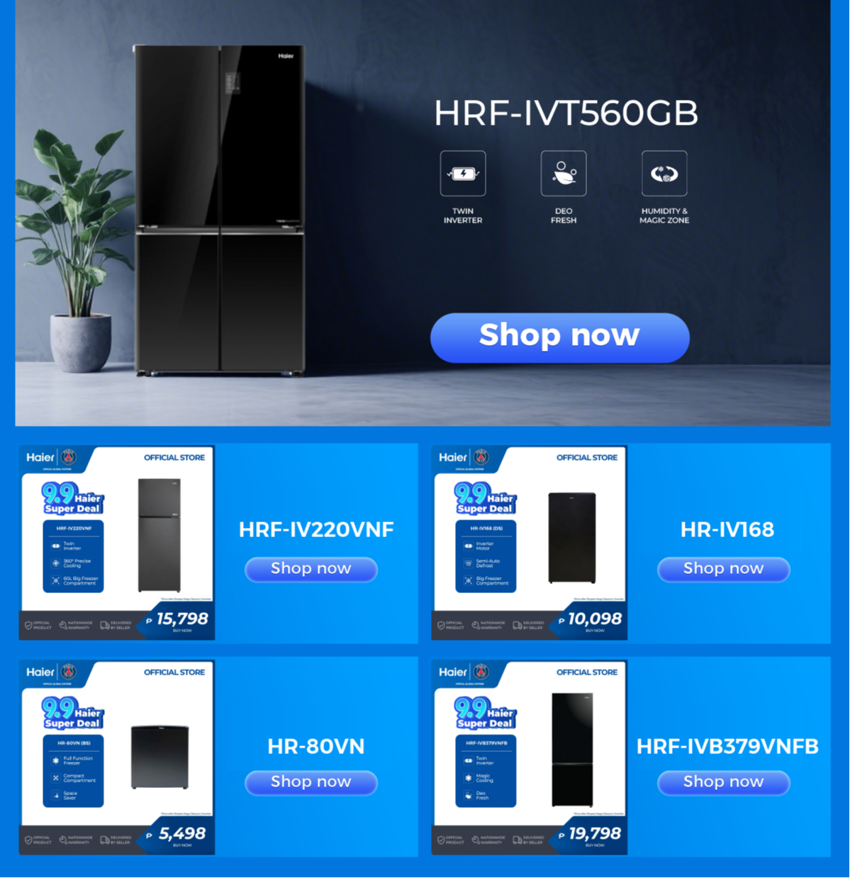 Haier Official Store, Online Shop | Shopee Philippines