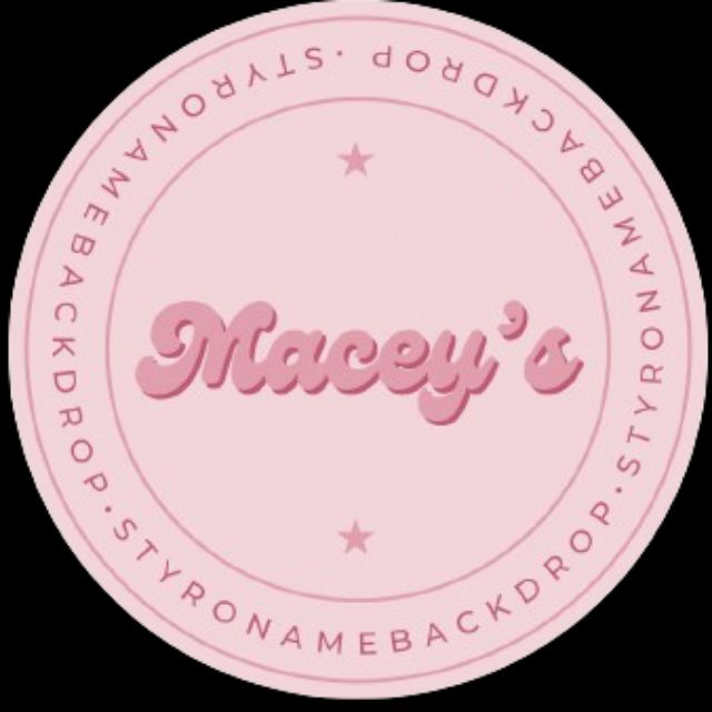Macey's Styro Name Backdrop, Online Shop | Shopee Philippines