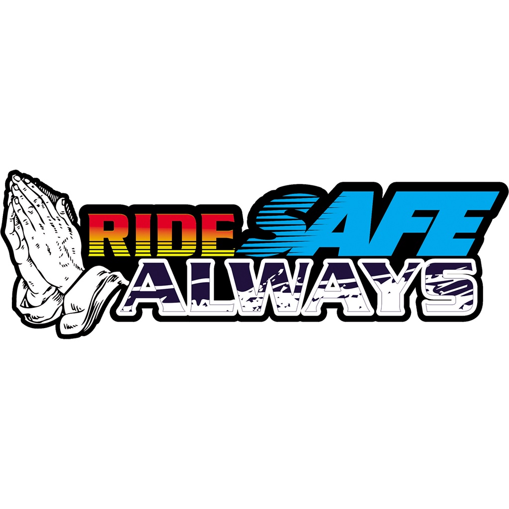 Ride Safe Logo RIDE SAFE Waterproof Sticker With Free Gift
