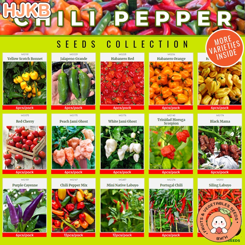 Hot Pepper Varieties Chart